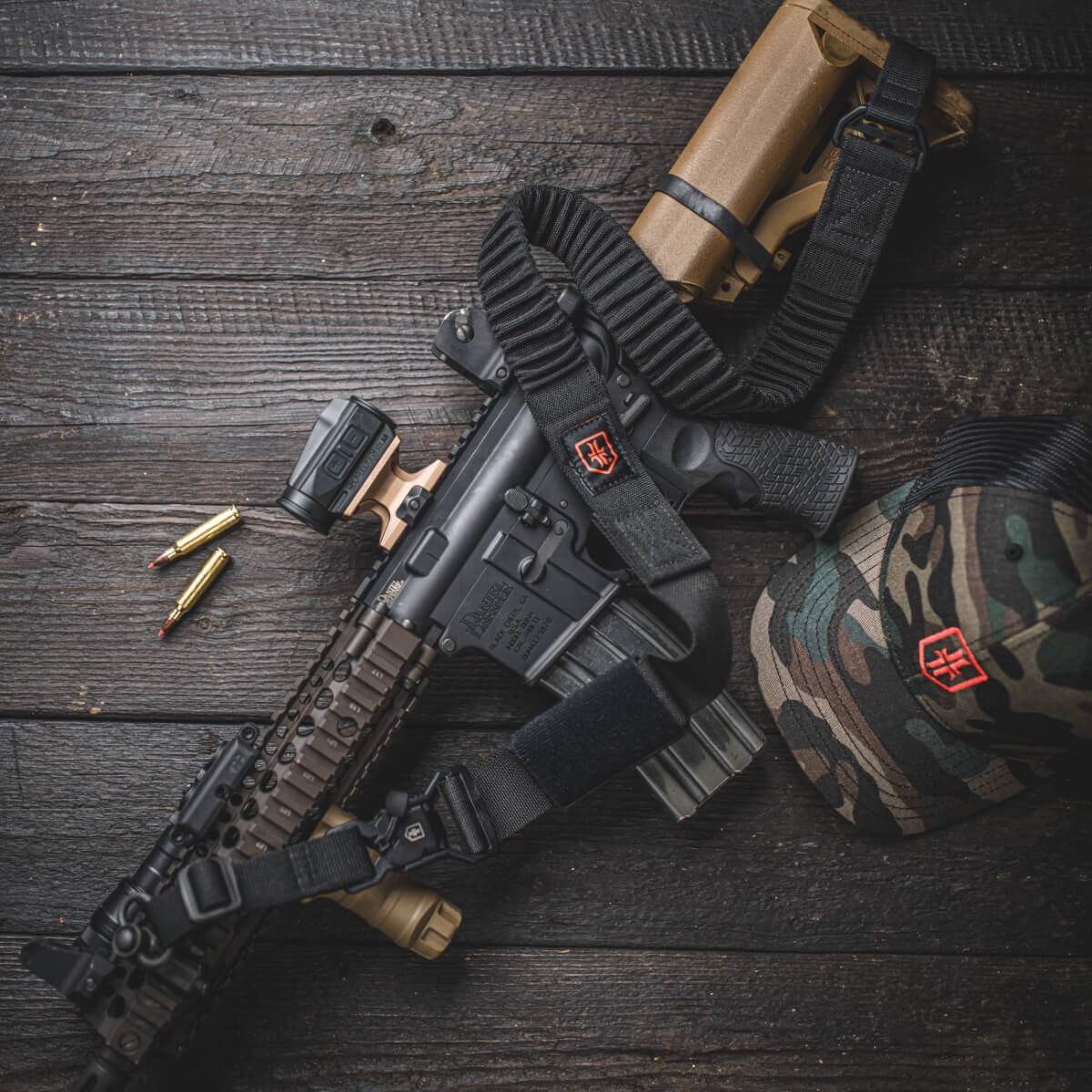WPS Tactical Rifle Sling | 2 Point Bungee AR Sling | Warrior Poet Society